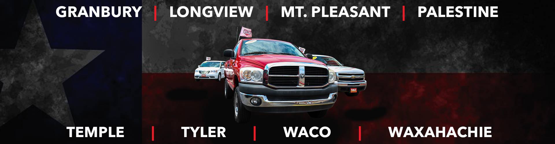 Used cars for sale in TX, Granbury, LongView, MT. PLEASANT, Palestine